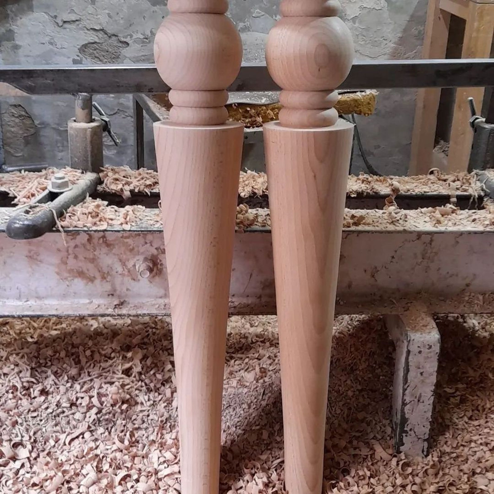 Lathe Wooden Legs, Wooden Leg, Natural Legs, Custom Made Table Legs ...
