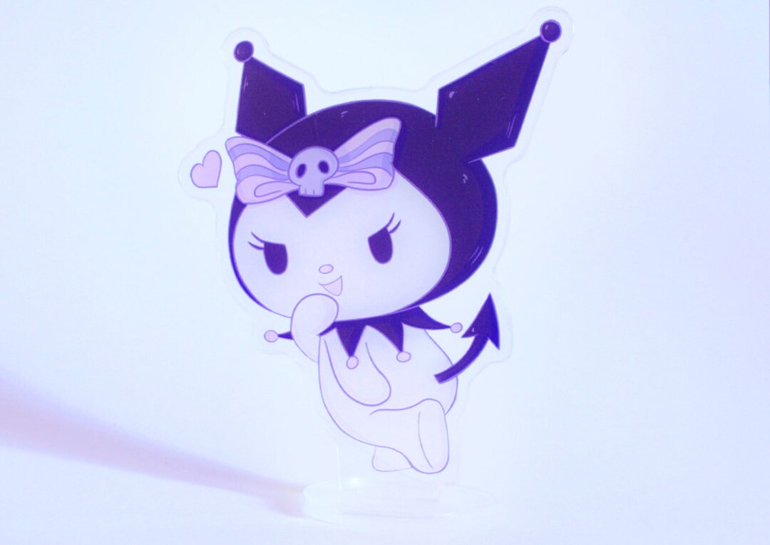 2D Figure Cute Kawaii Kuromi sanrio Cartoon, Sweet Colors and Cute ...