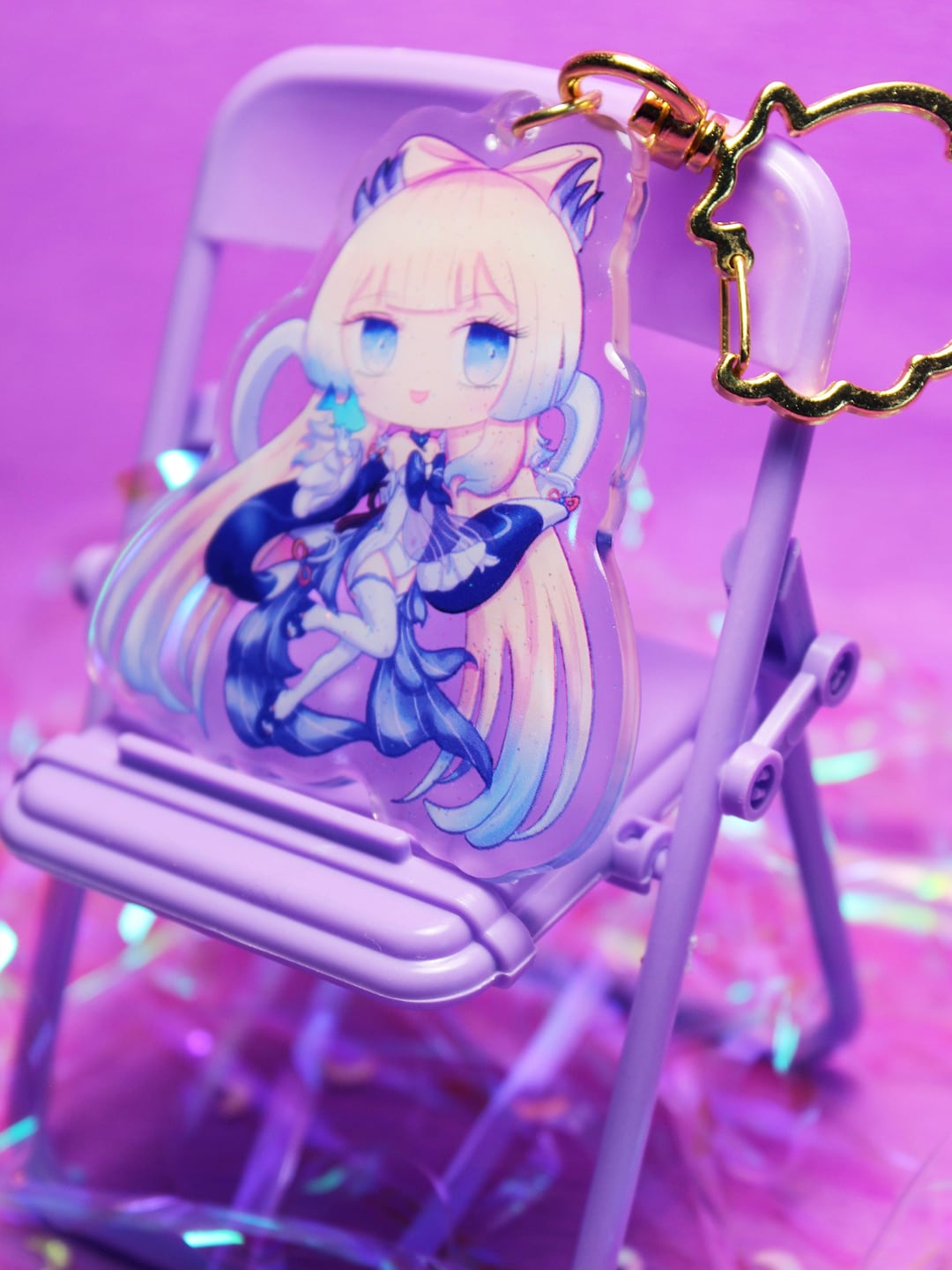 Kokomi / Genshin Impact Videogame Healer Water Chibi Kawaii Charm ...