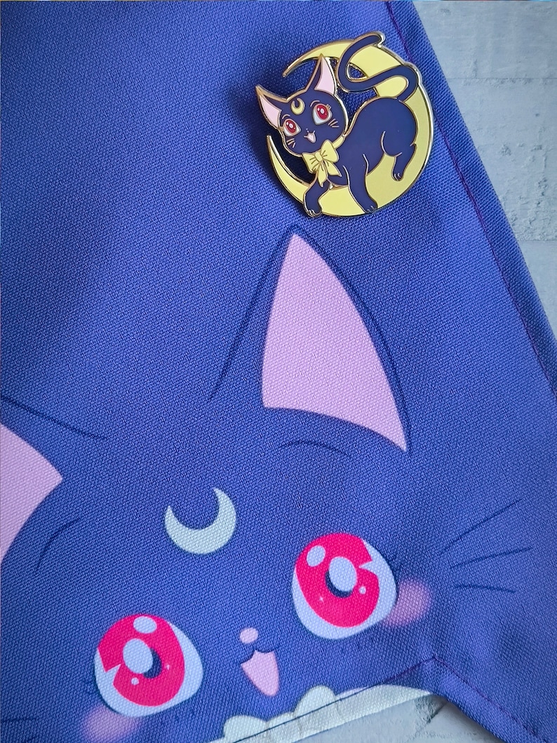 Luna Pin Banner Moon Sailor Moon Artwork Fan Art Illustration Hand Made ...