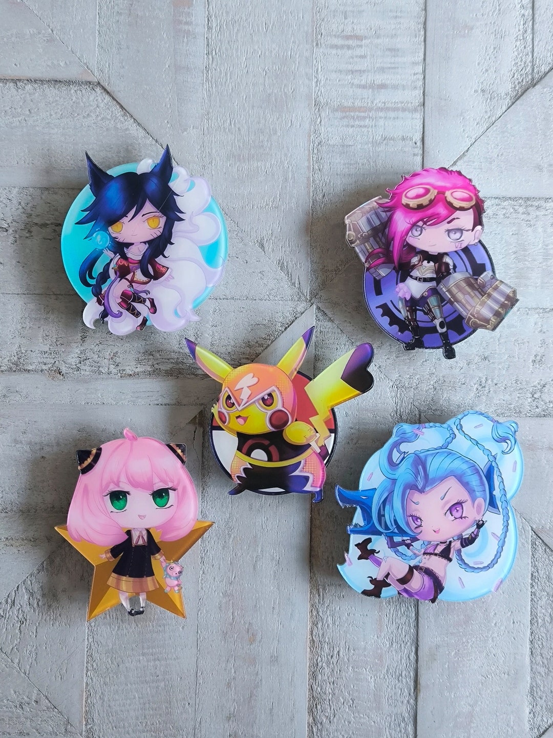 Jins Ahri Vi League of Legend Arcane Pikachu-nintendo Smash Bros ...