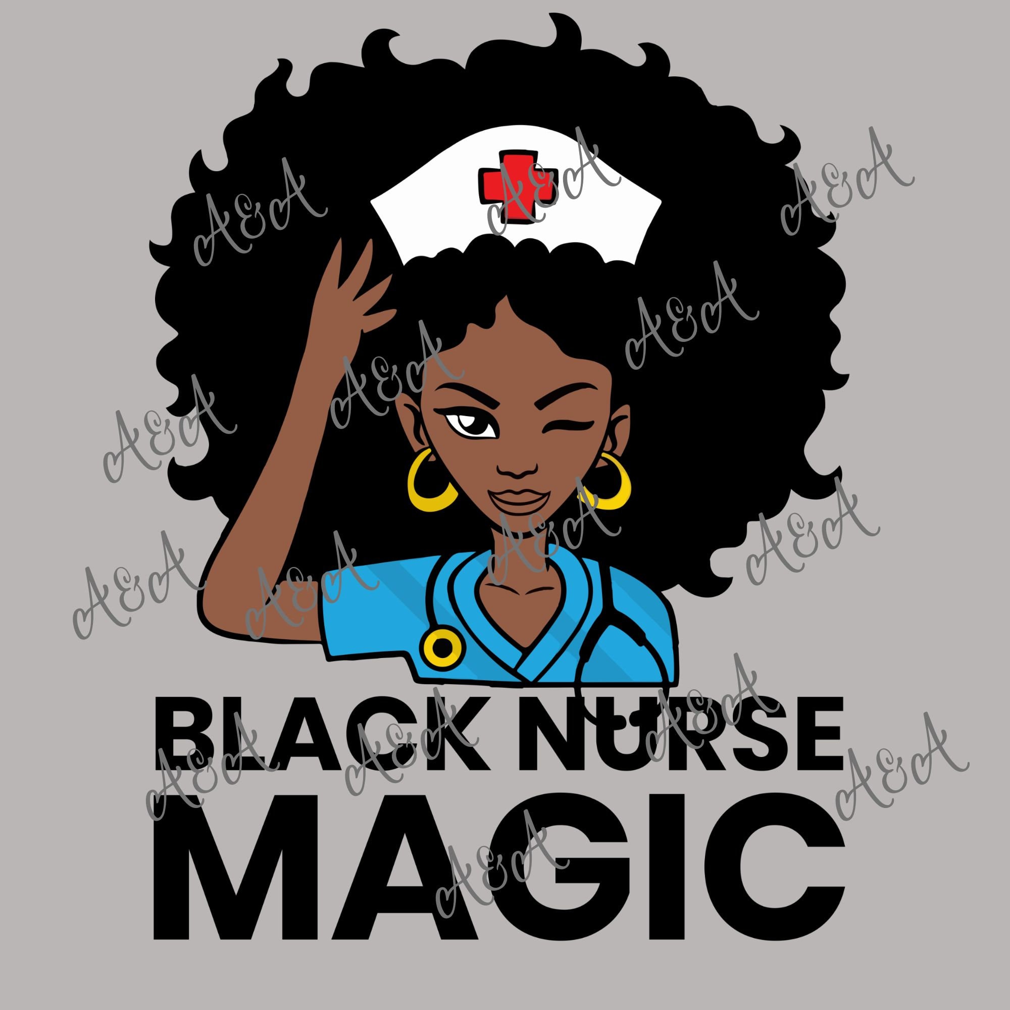 Black Nurse Magic PNG , Nurses Life, Nursing Png, Black Woman, Nurse ...