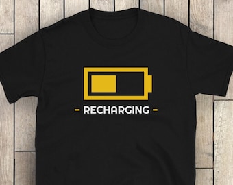 Low Battery Shirt - Etsy UK