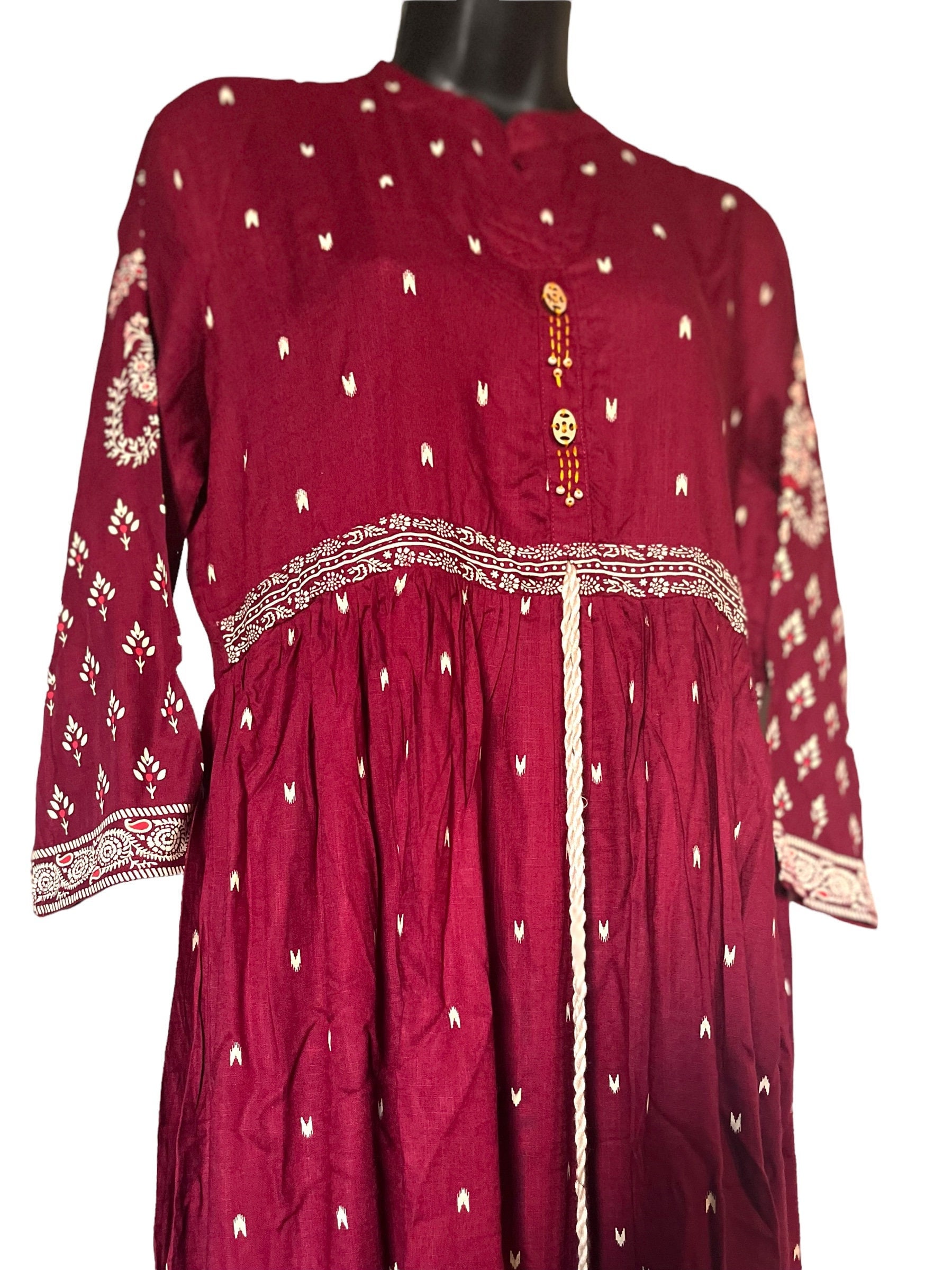 Pure Designer Cotton IKKAT Print Dress - Etsy
