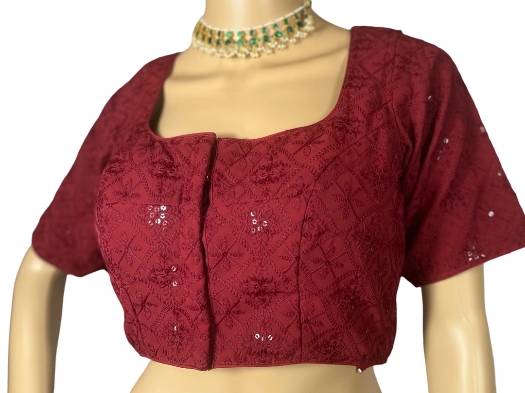 Womens & Girls Designer Readymade Pure Georgette Chikankari Embroidery ...
