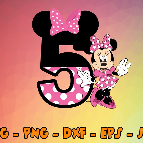 Minnie Mouse 5 Birthday - Etsy