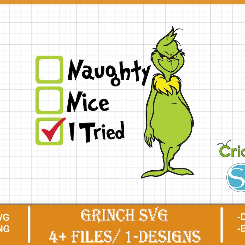 Grinch Svg Nice - Etsy
