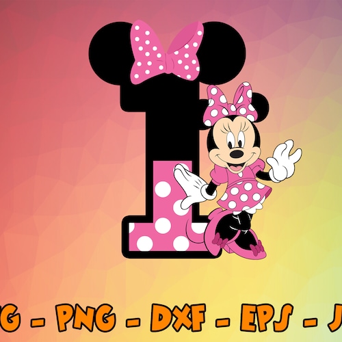 Birthday Minnie Mouse Svg Cupcake Toppers Cupcake Pick 1 St - Etsy