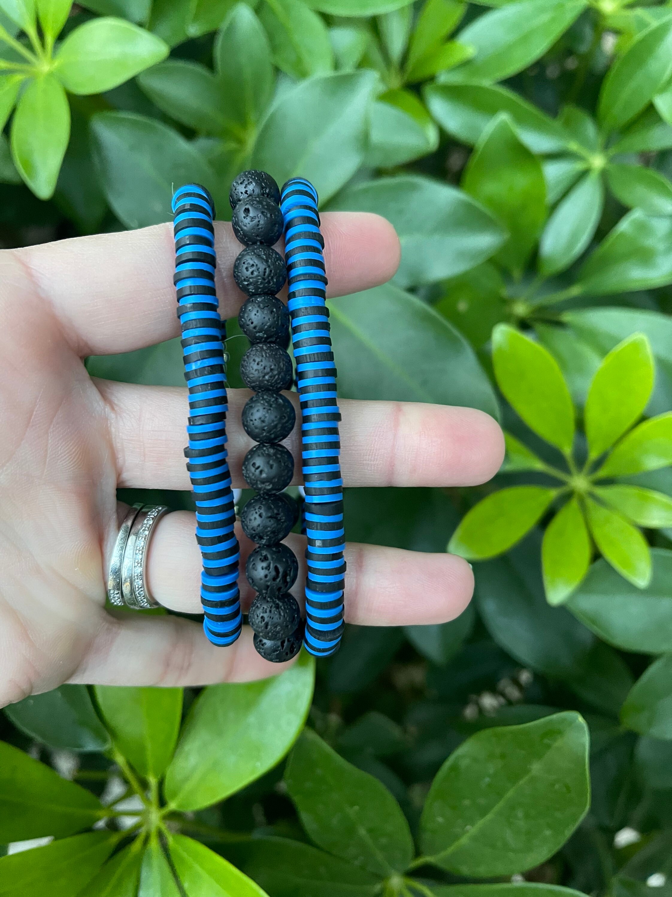 Law Enforcement/ Police Beaded Bracelet - Etsy