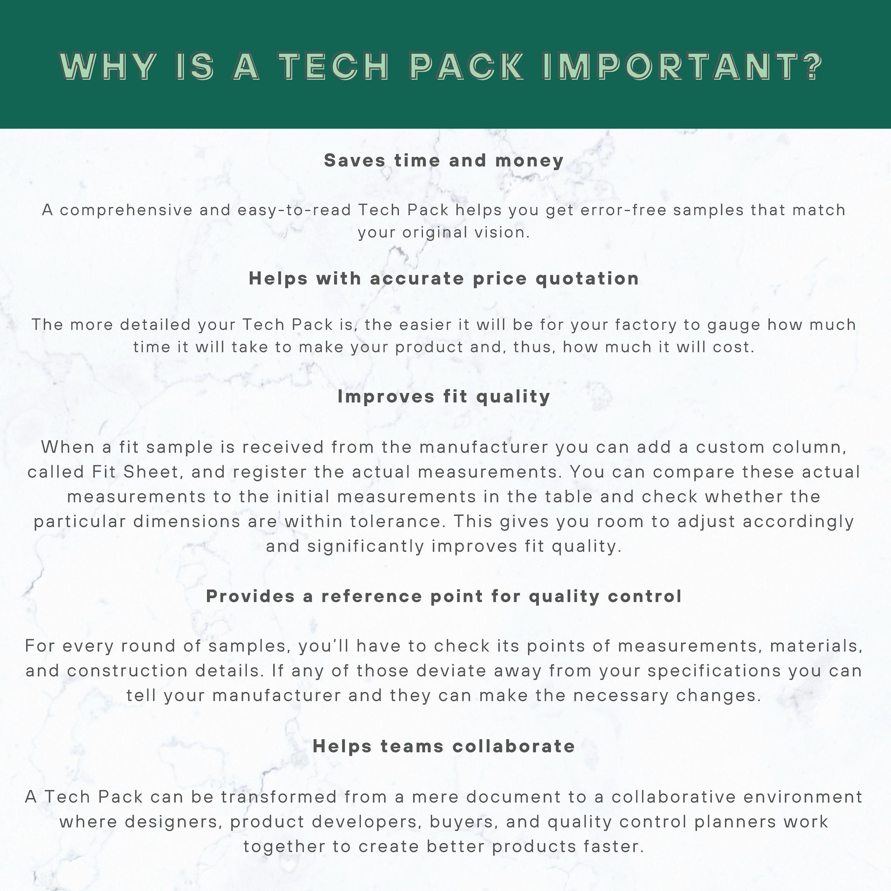 Excel Tech Pack Template - Professional Fashion Tech Pack Template - Etsy