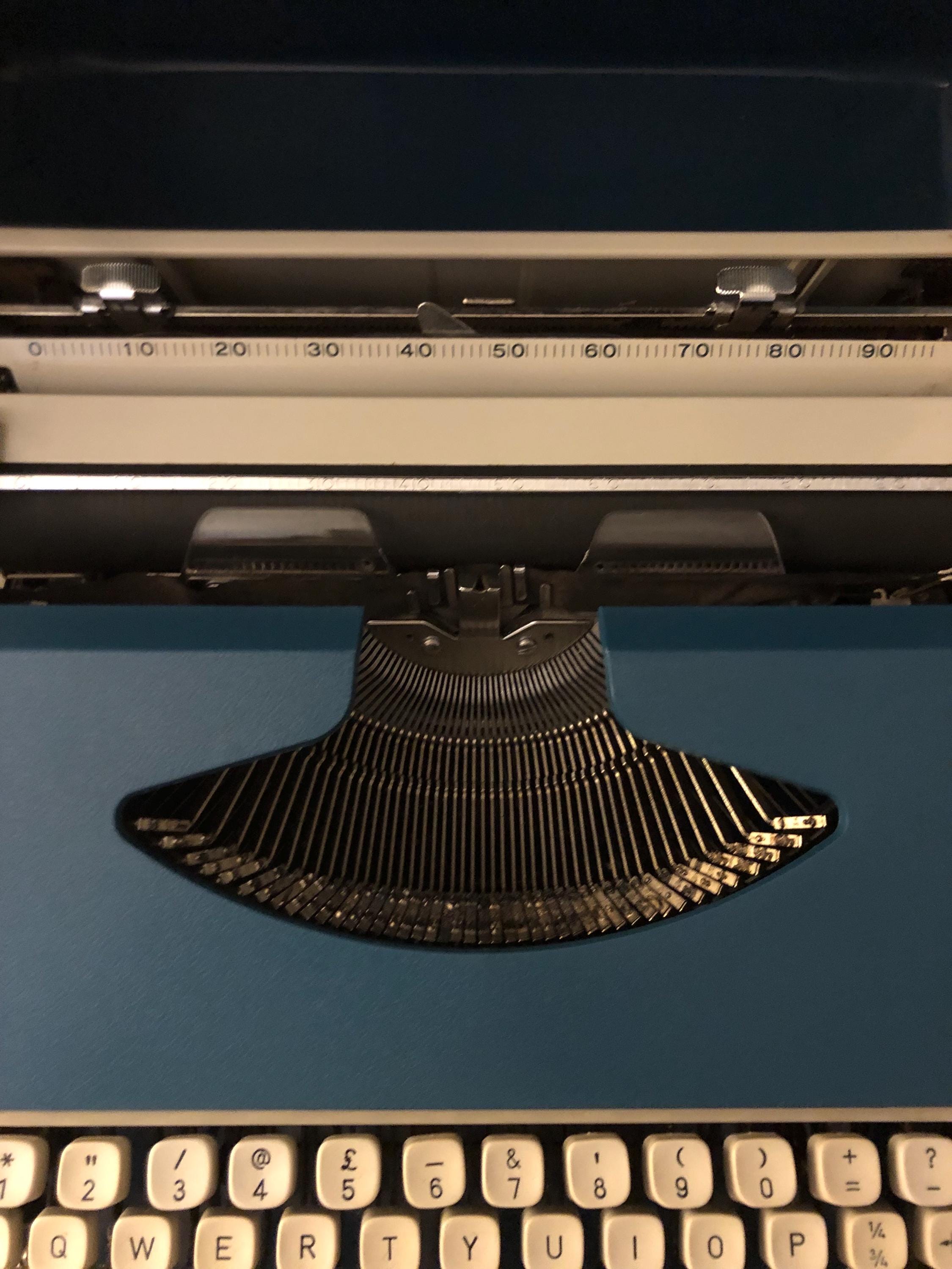 Imperial Litton 201 Typewriter in Teal and Cream. Original Case and New ...