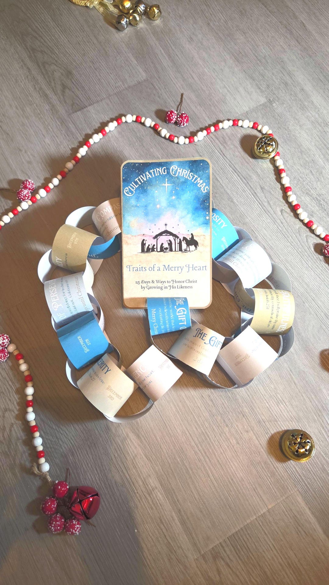 Advent Devotional Christmas Prayer Chain Paper Link Holiday Countdown ...