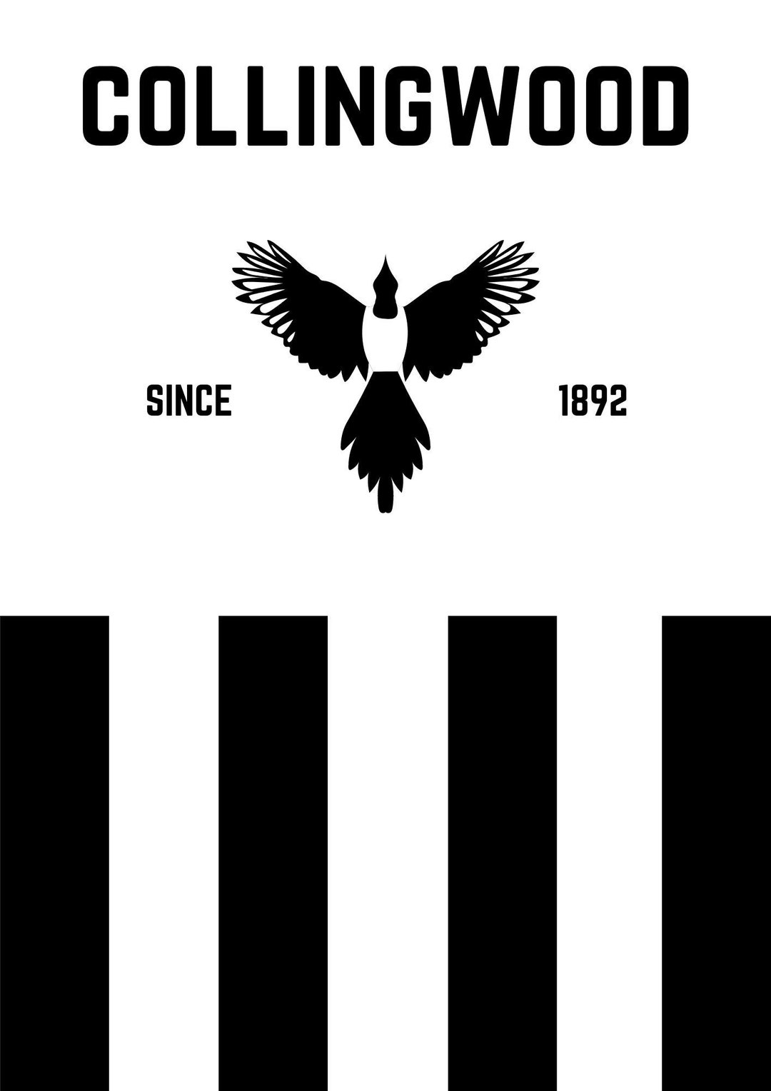 Collingwood Magpies A3 Print - Etsy