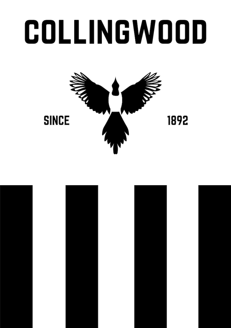 Collingwood Magpies A3 Print - Etsy