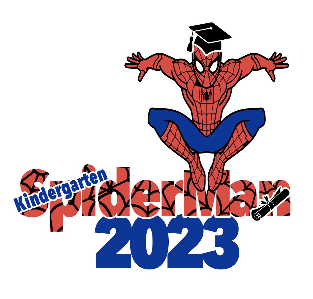 Spiderman 2023 Graduating Kindergarten - Etsy
