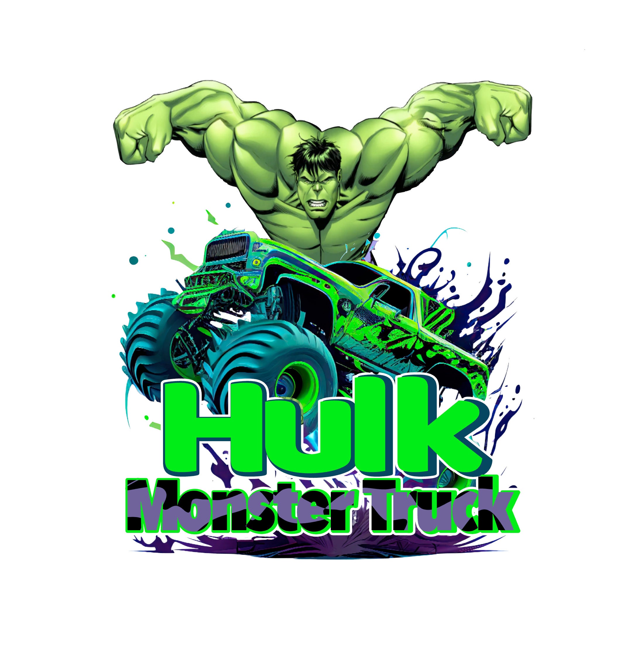 Hulk Monster Truck - Etsy