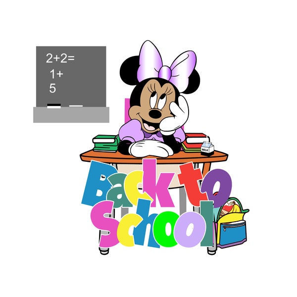 Minnie Mouse Back to School - Etsy