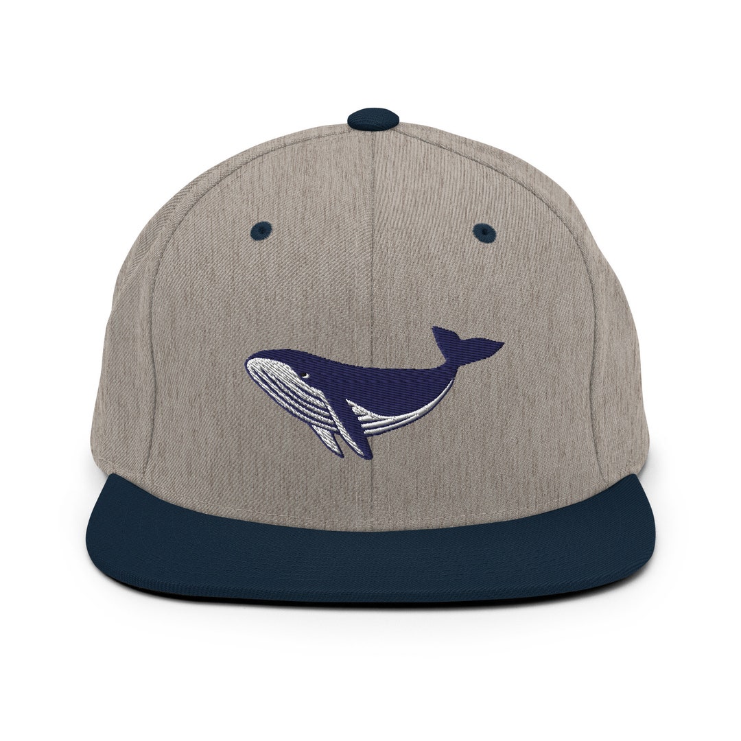 Humpback Snapback Hat, Whale Embroidery, Ocean Cap, Sea Life Hat, Whale ...