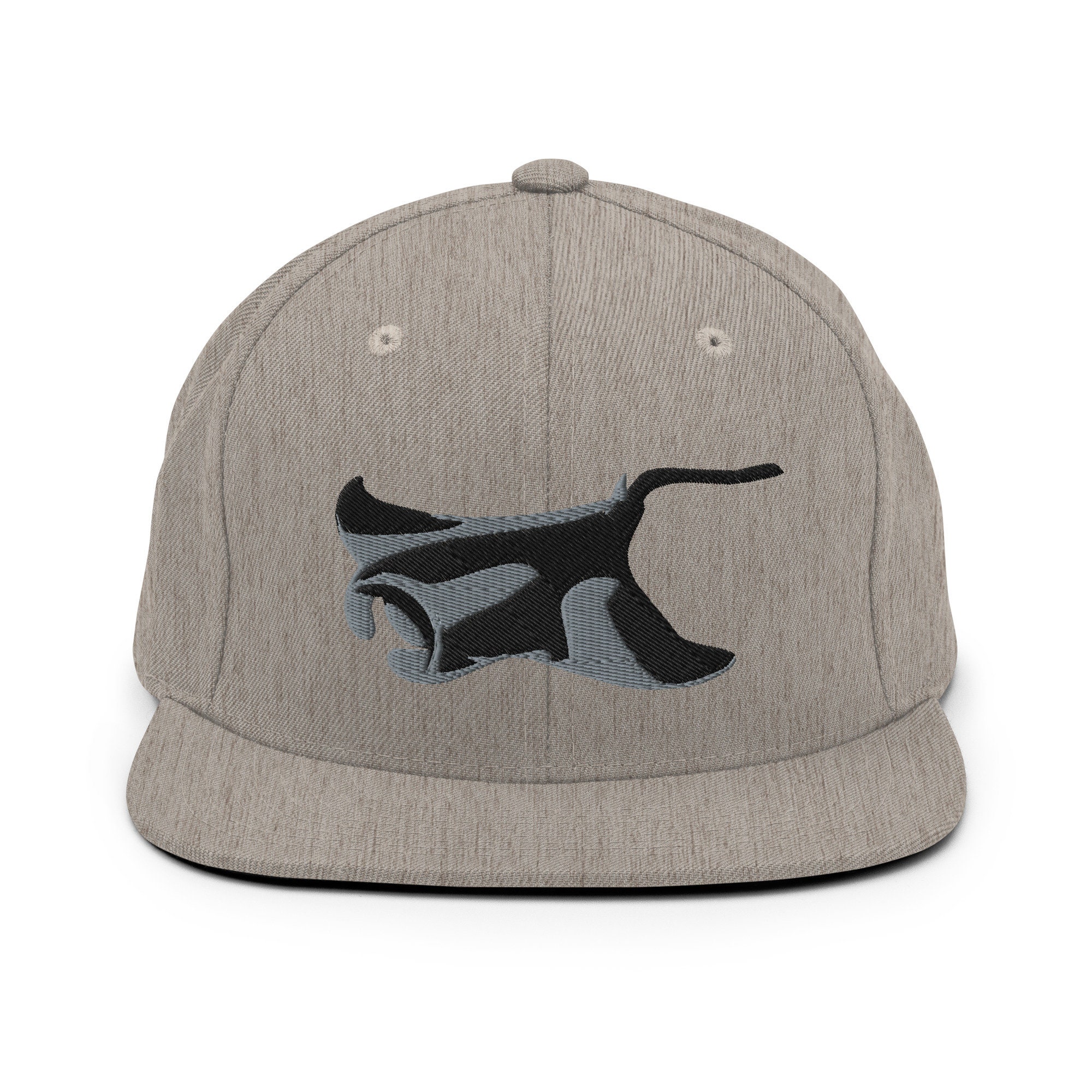 Manta Ray Snapback Hat, Ray Design Hat, Shark, Ribbed Hat Manta Ray ...