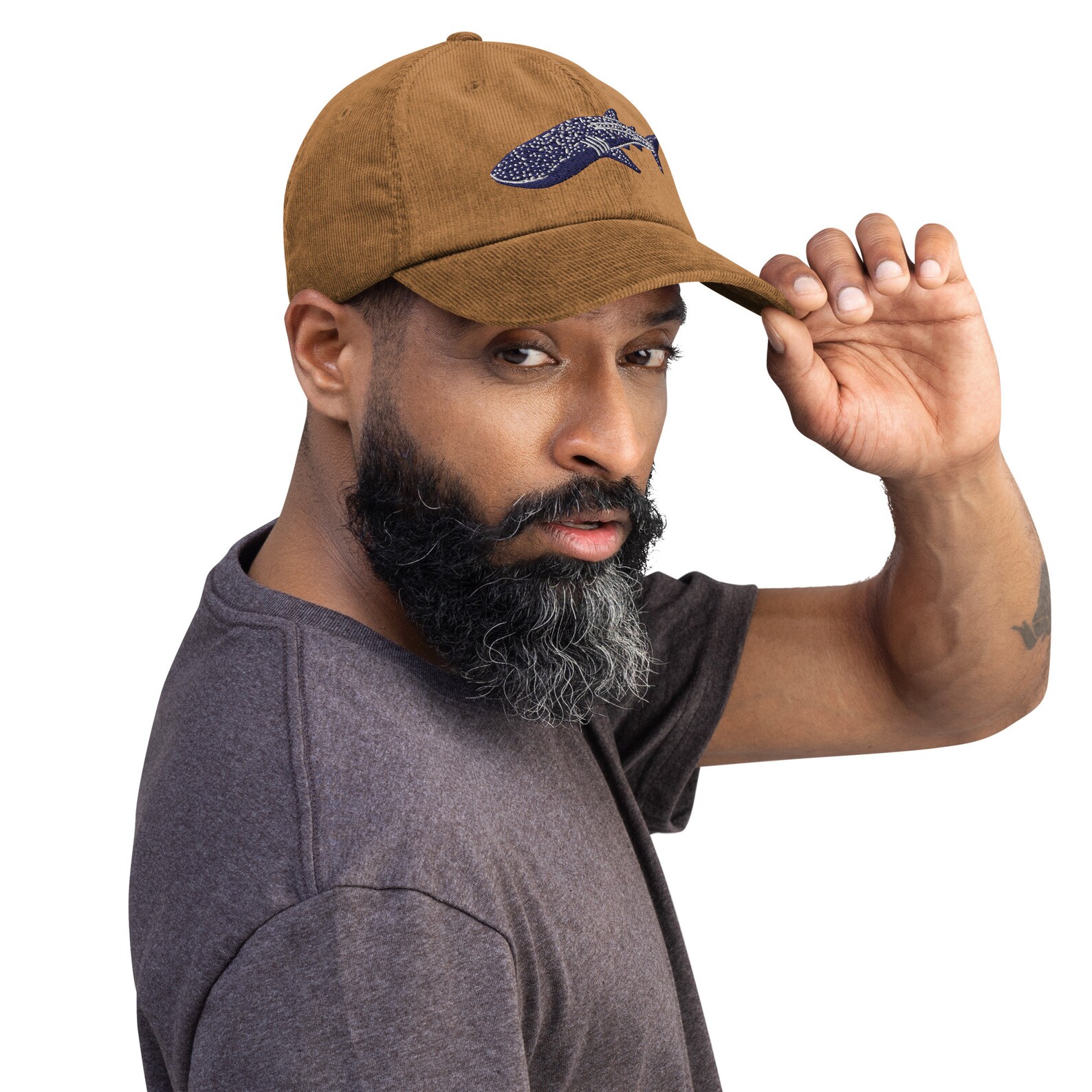 Whale Shark Corduroy Hat, Sea Life Cap, Corduroy Cap, Ocean Animal ...