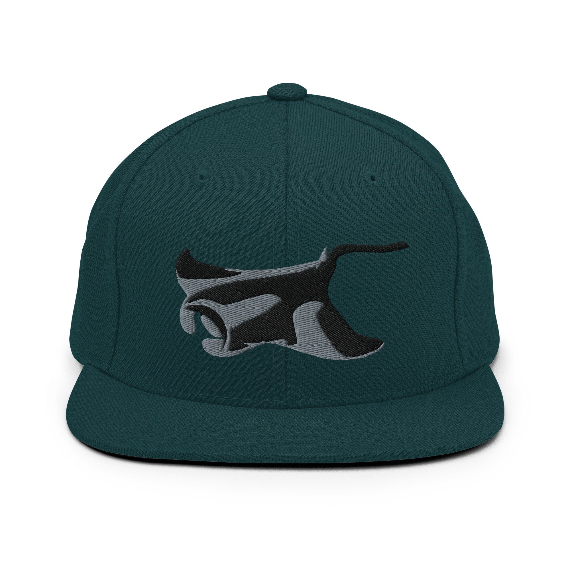 Manta Ray Snapback Hat Ray Design Hat Shark Ribbed Hat - Etsy