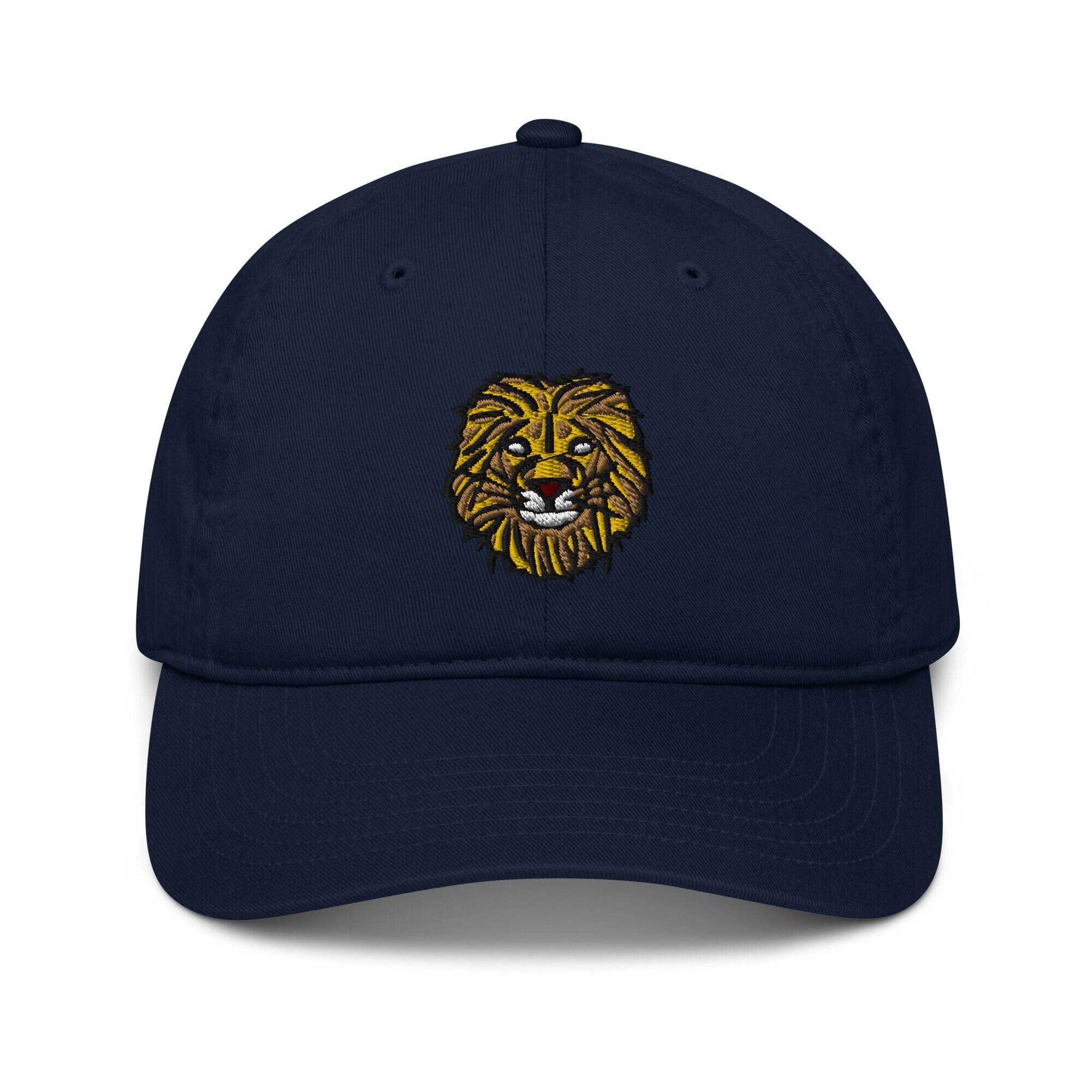 Lion Head Baseball Cap, Organic Cotton Cap, Safari Animal Cap, African ...