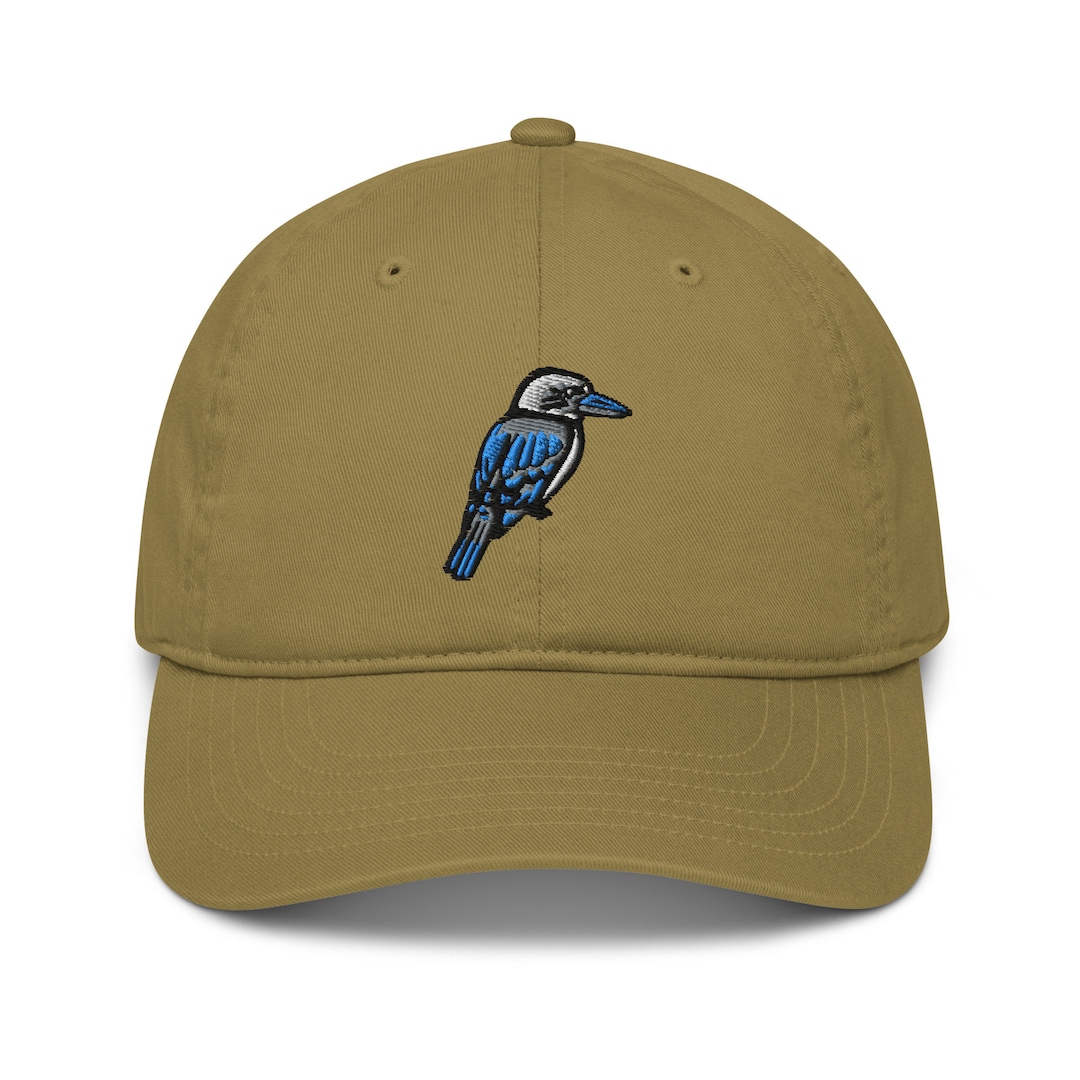 Kookaburra Kingfisher Bird Cap, Organic Cotton Baseball Hat, Bird ...