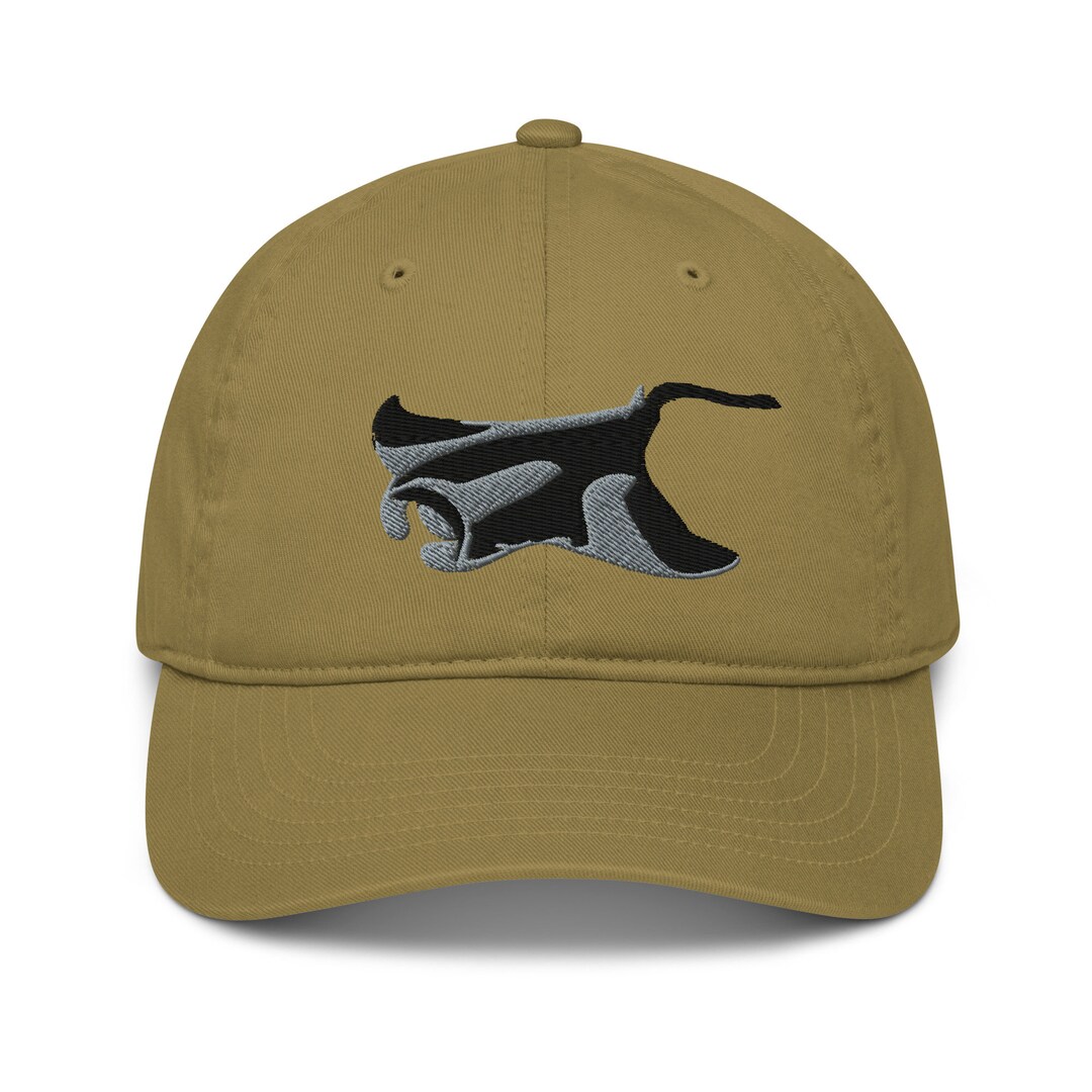 Manta Ray Baseball Cap, Ray Organic Cotton Cap, Shark, 6 Panel Hat ...