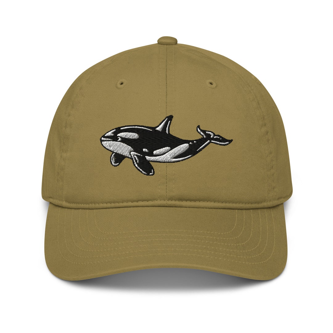 Orca Whale Baseball Cap, Killer Whale Hat, Whale Embroidery, Ocean Cap ...