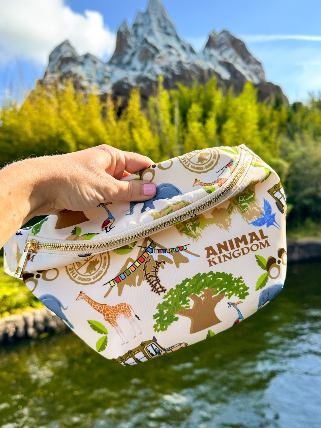 Animal Kingdom Printed Fanny Pack Safari Mickey Safari Minnie Fanny ...