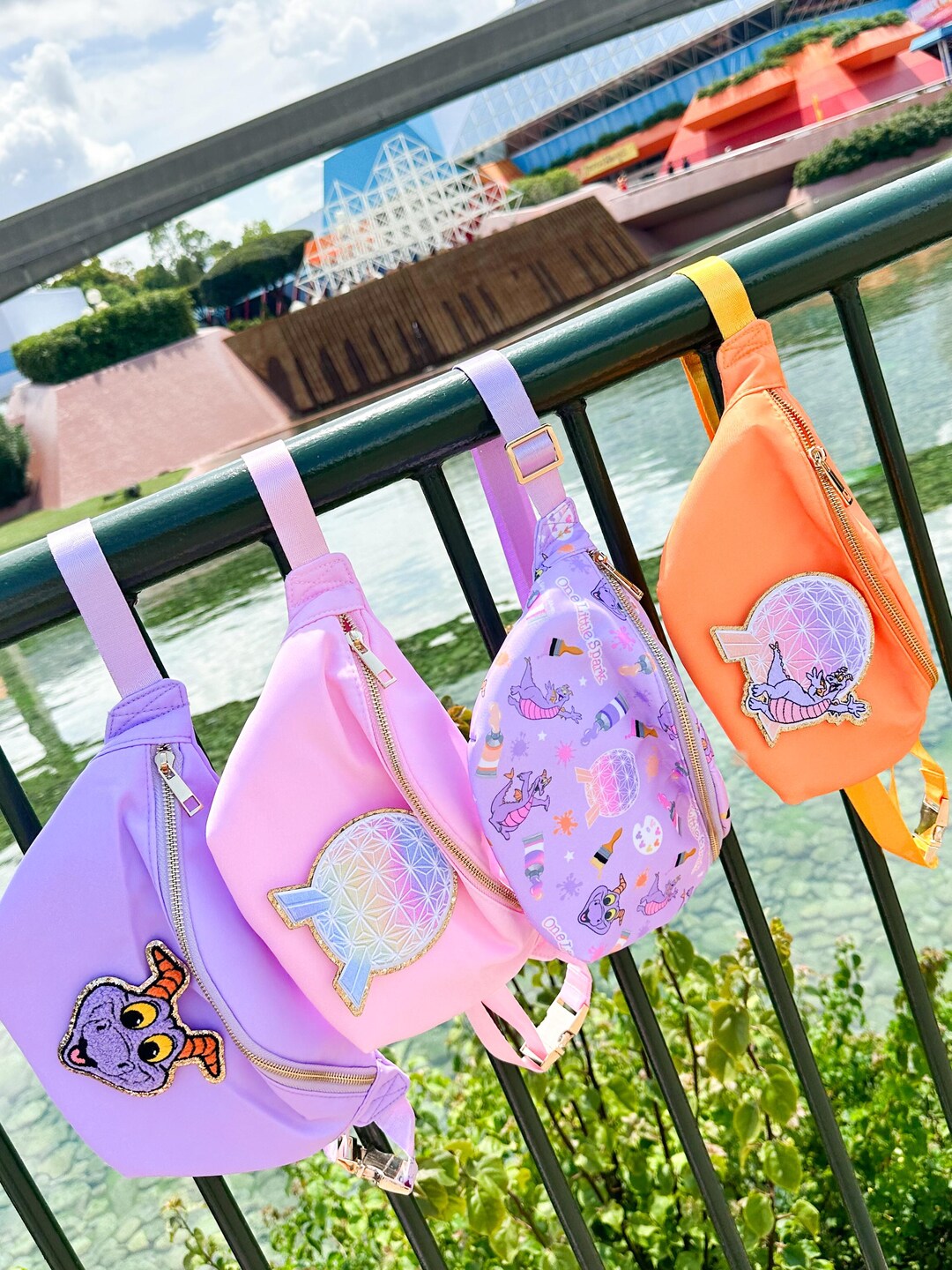 SEWN ON Figment Fanny Pack. Epcot Festival of the Arts Fanny Pack ...