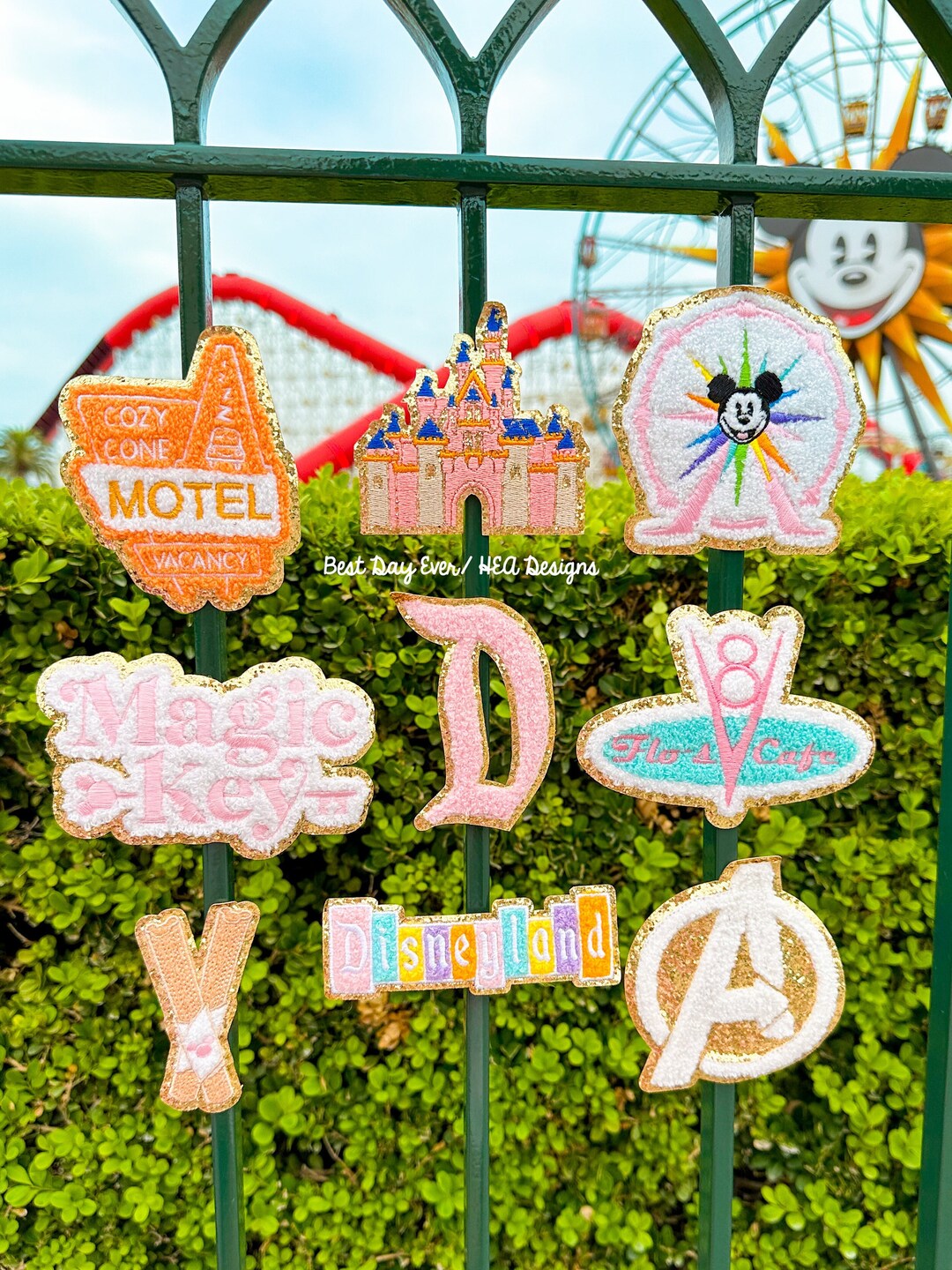 High Quality Disneyland Patches. Fun Wheel Patch. Disneyland Sign Patch ...