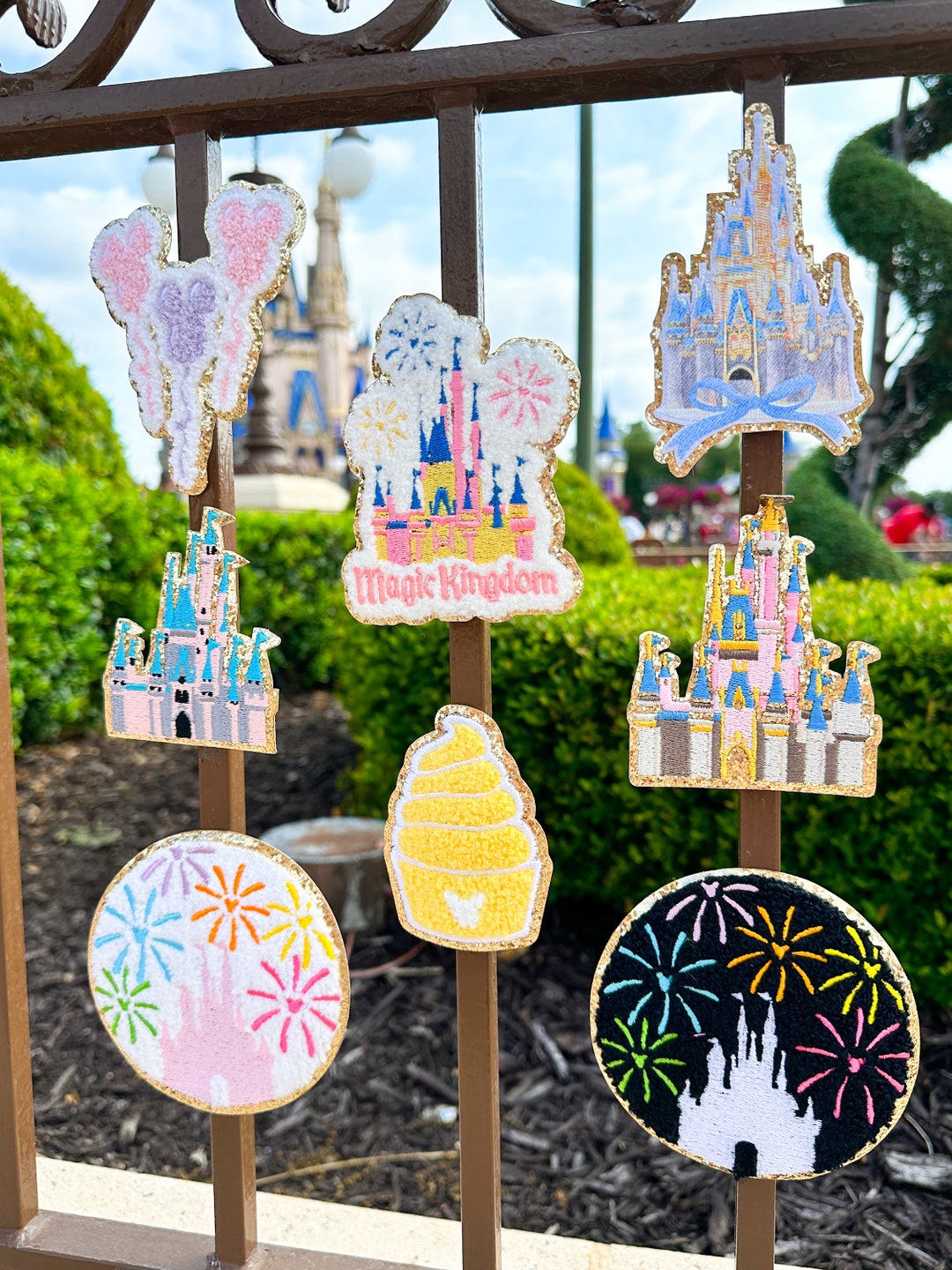 Magic Kingdom Patch. Disney Fireworks Castle Patch. Chenille Castle ...