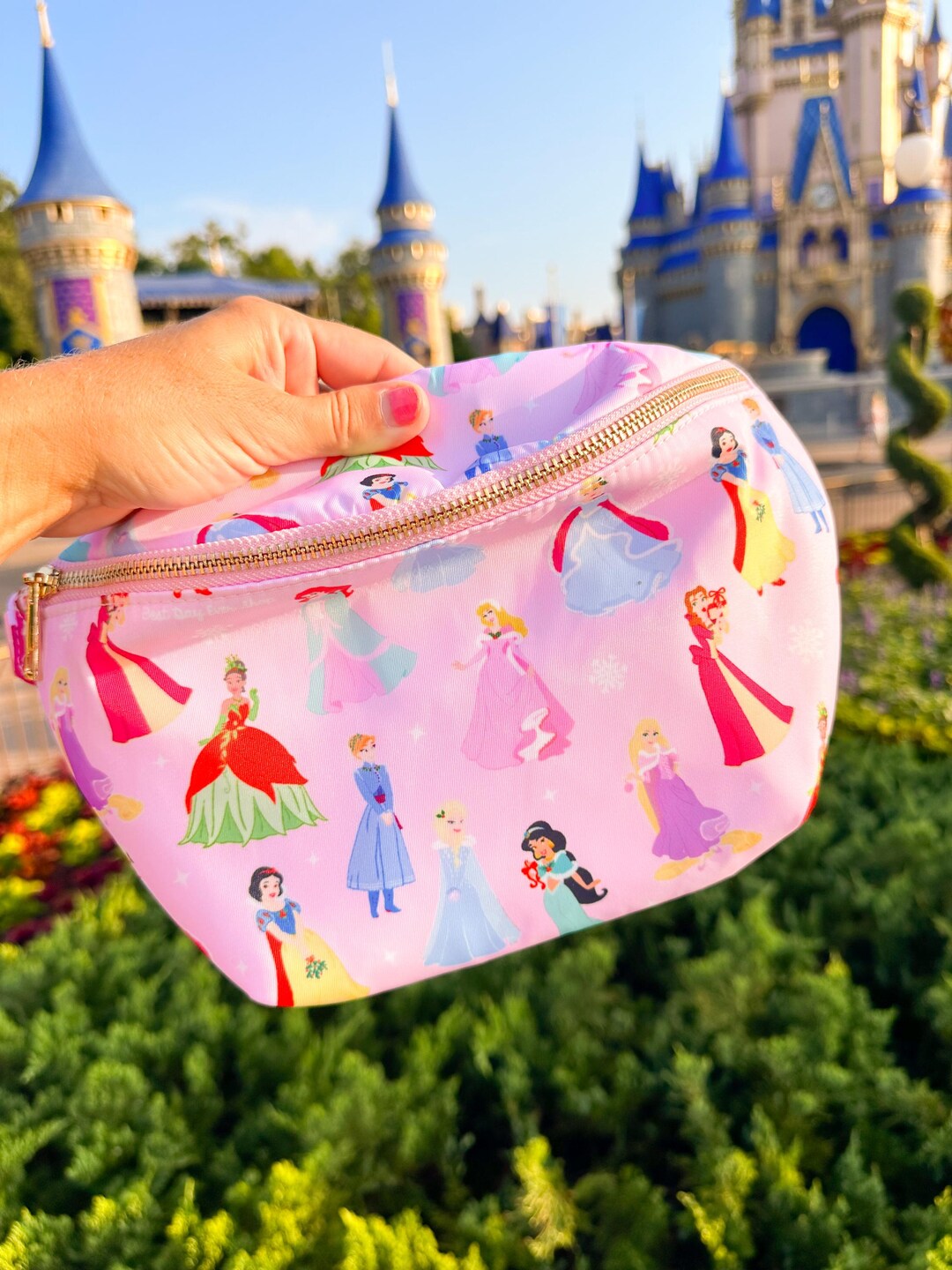 Christmas Disney Princess Fanny Packs Christmas Cinderella, Rapunzel ...
