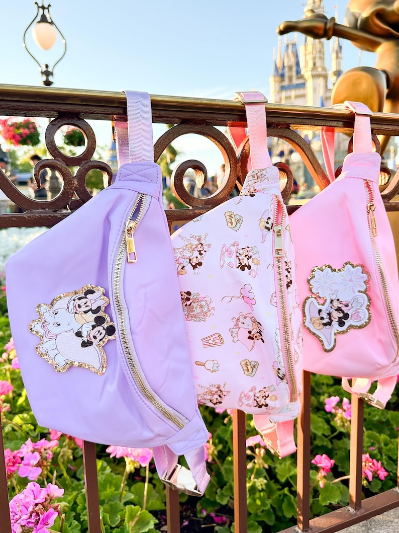 Magic Kingdom Patches- Disney Fanny Pack Mickey Fanny Pack. Disney ...