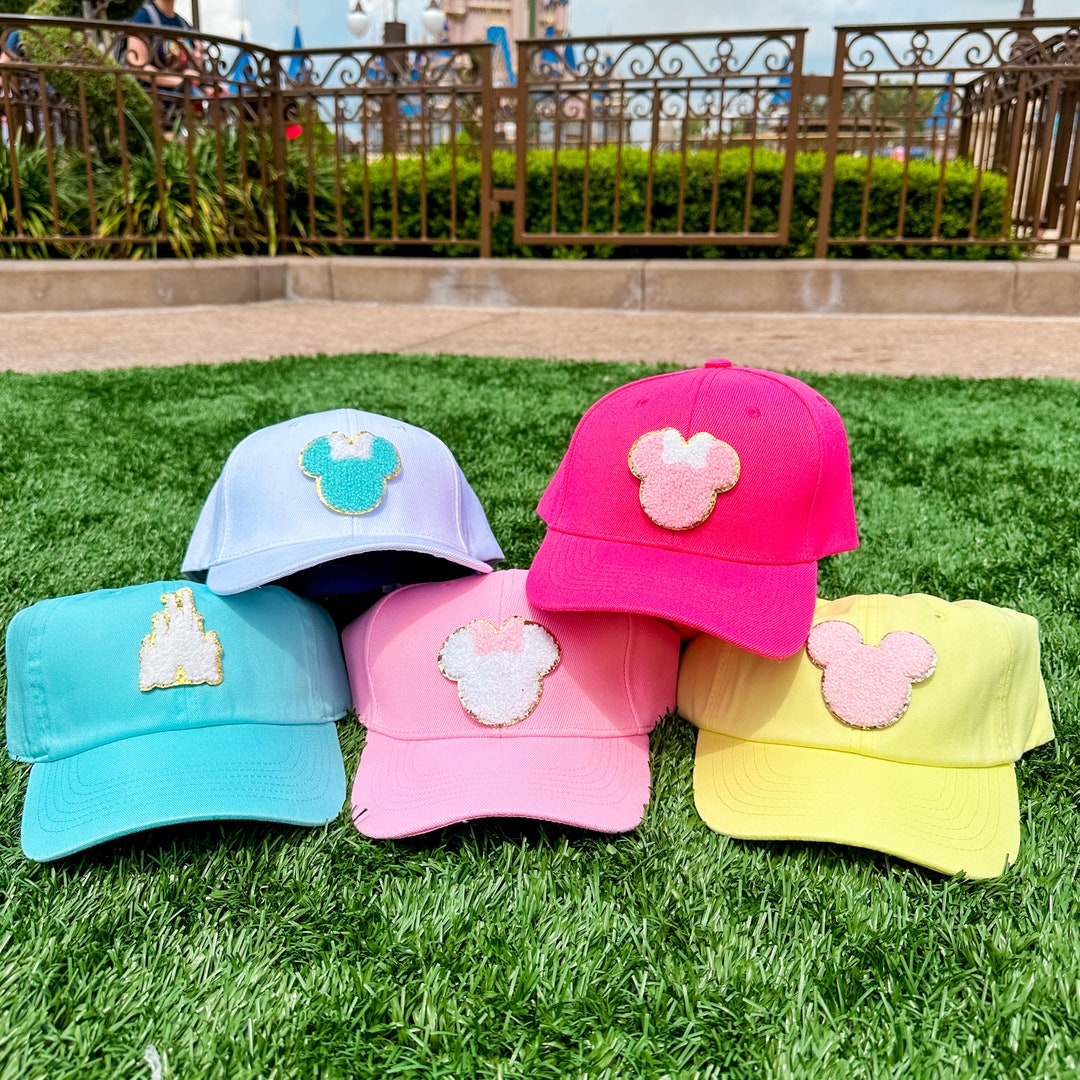 Customizable Disney Disney Hat Mickey Hat, Minnie Hat, Minnie Patch Hat ...