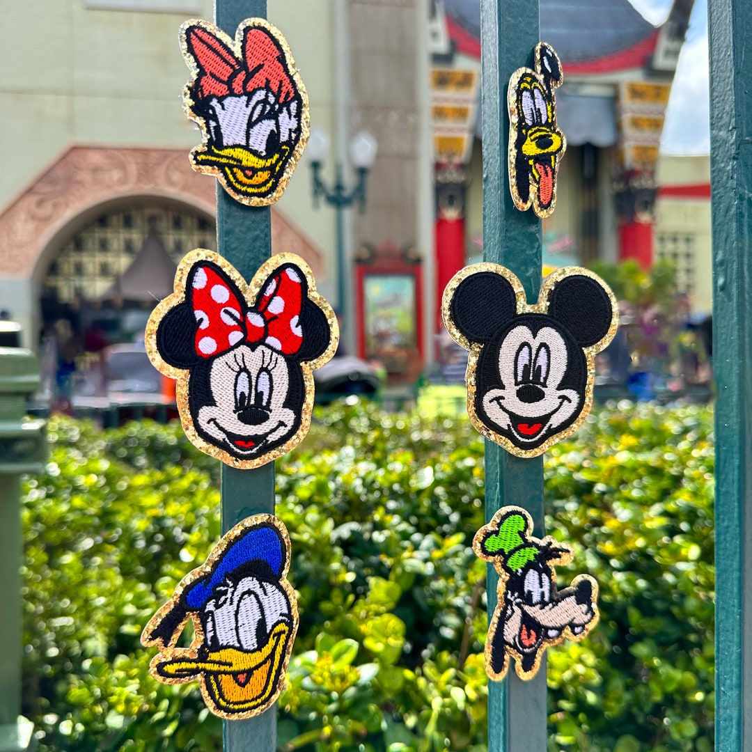 Disney Sensational Six Patch. Gold Glitter Patch. Mickey Patch, Minnie ...