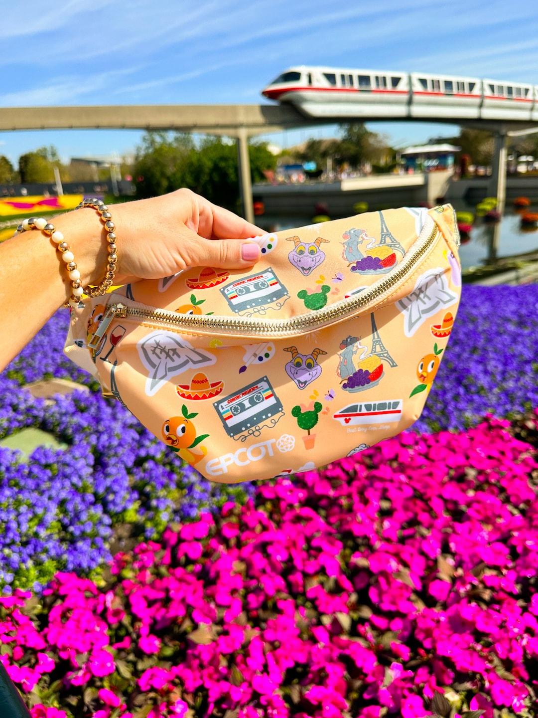 Epcot Print Fanny Pack Epcot Fanny Pack Spaceship Earth Disney Fanny ...
