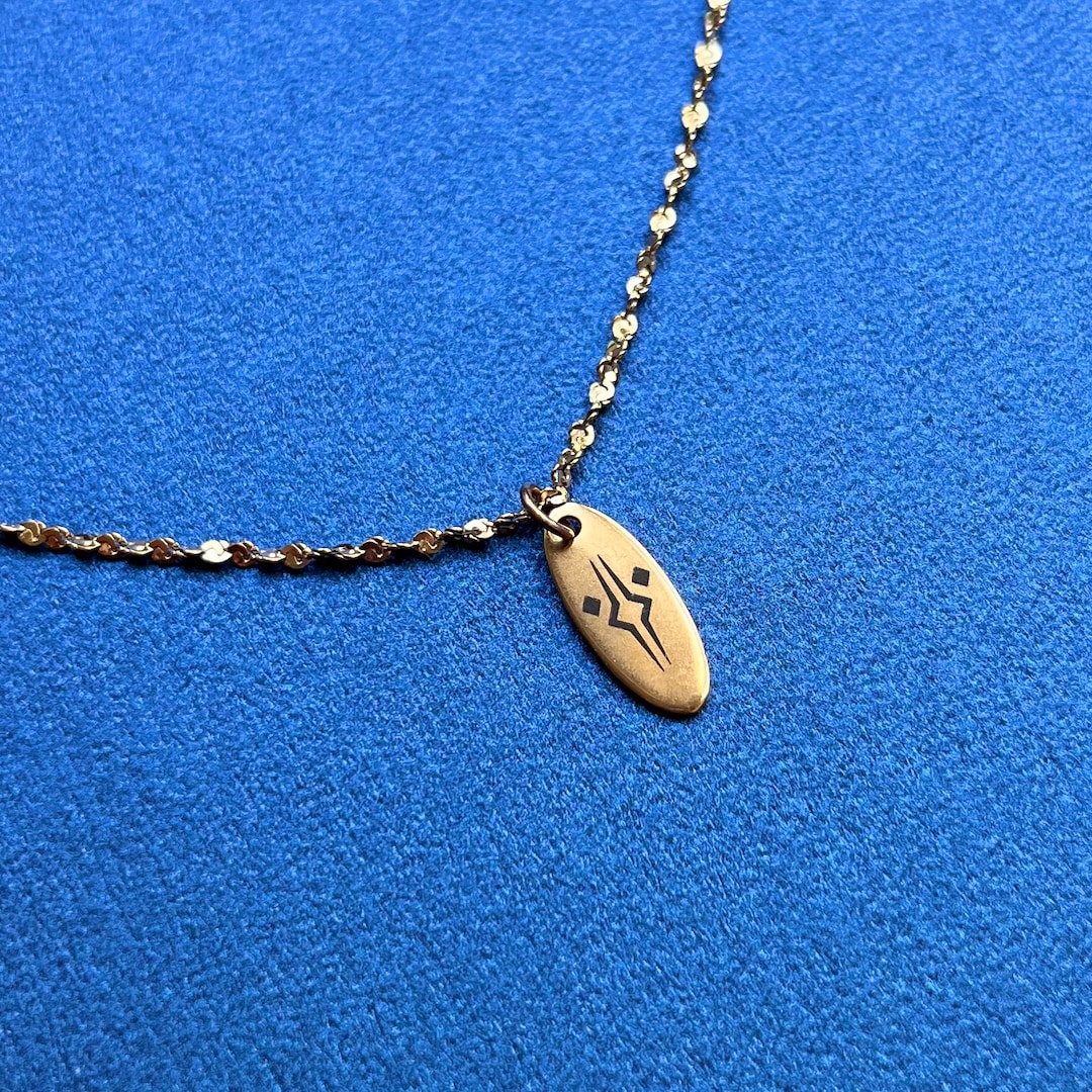 Ahsoka Fulcrum Dainty Minimalist Gold Necklace - Etsy