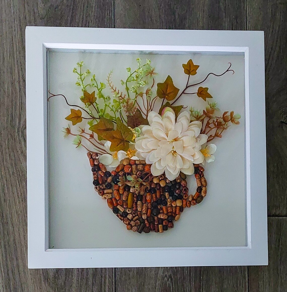 Teapot Art Flowers in a Teapot Kitchen Decor Flower Art 3d - Etsy