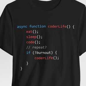 Eat Sleep Code Repeat Funny Programming T-shirt | Tech Geek Gift - Etsy