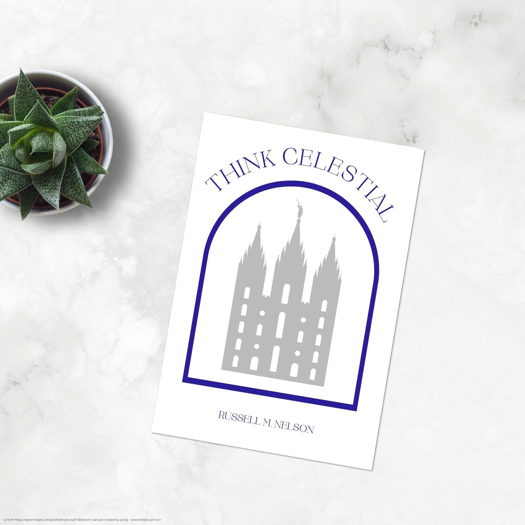 Think Celestial LDS Wall Art Quote General Conference Quote President ...