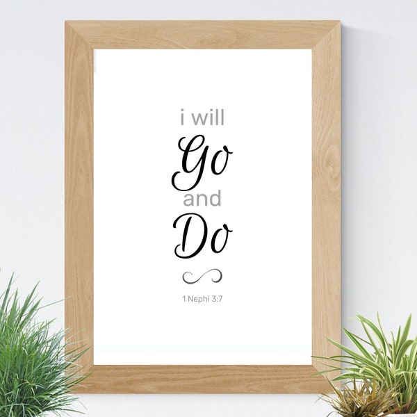 I Will Go and Do - Etsy