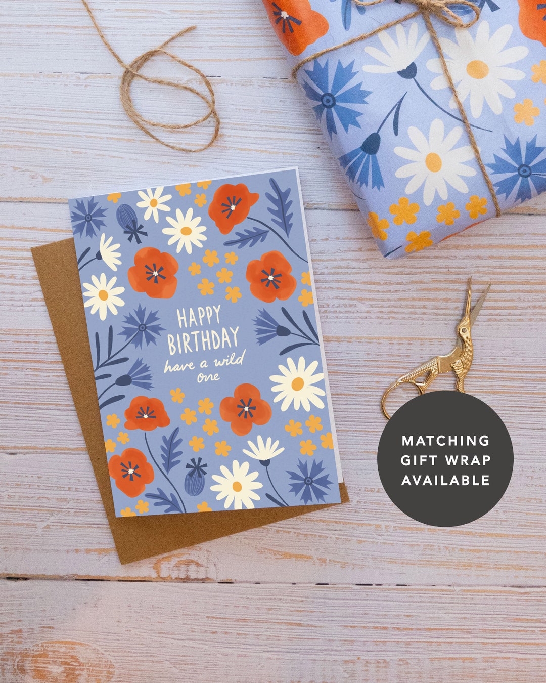 Wildflower Eco Friendly Birthday Card | Premium Fun Floral Greeting ...