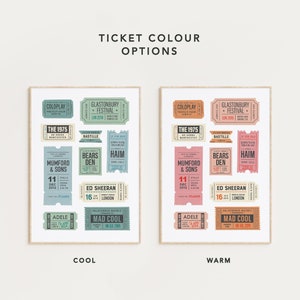 Digital Download | Personalised Retro Gig Ticket Print | Bespoke ...