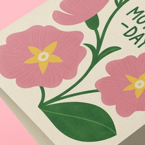 Primrose Floral Illustrated Greeting Card | Modern Eco-friendly Happy ...