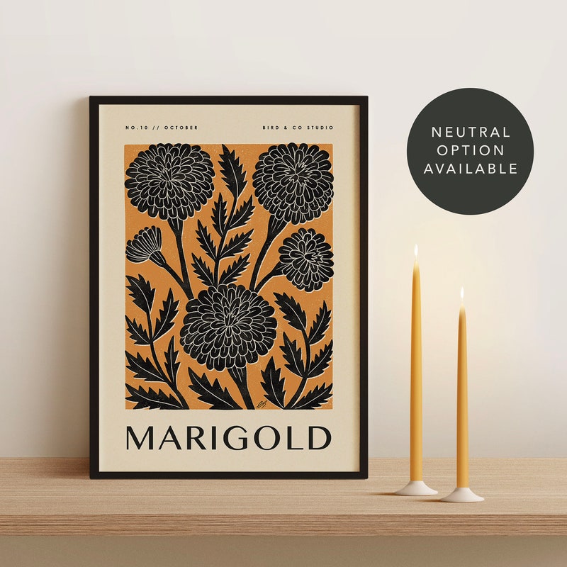 Marigold Print - Etsy