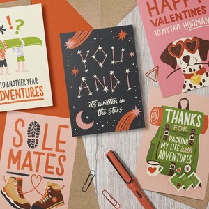 Camping, Hiking, Adventure Illustrated Greeting Card | Eco-friendly ...