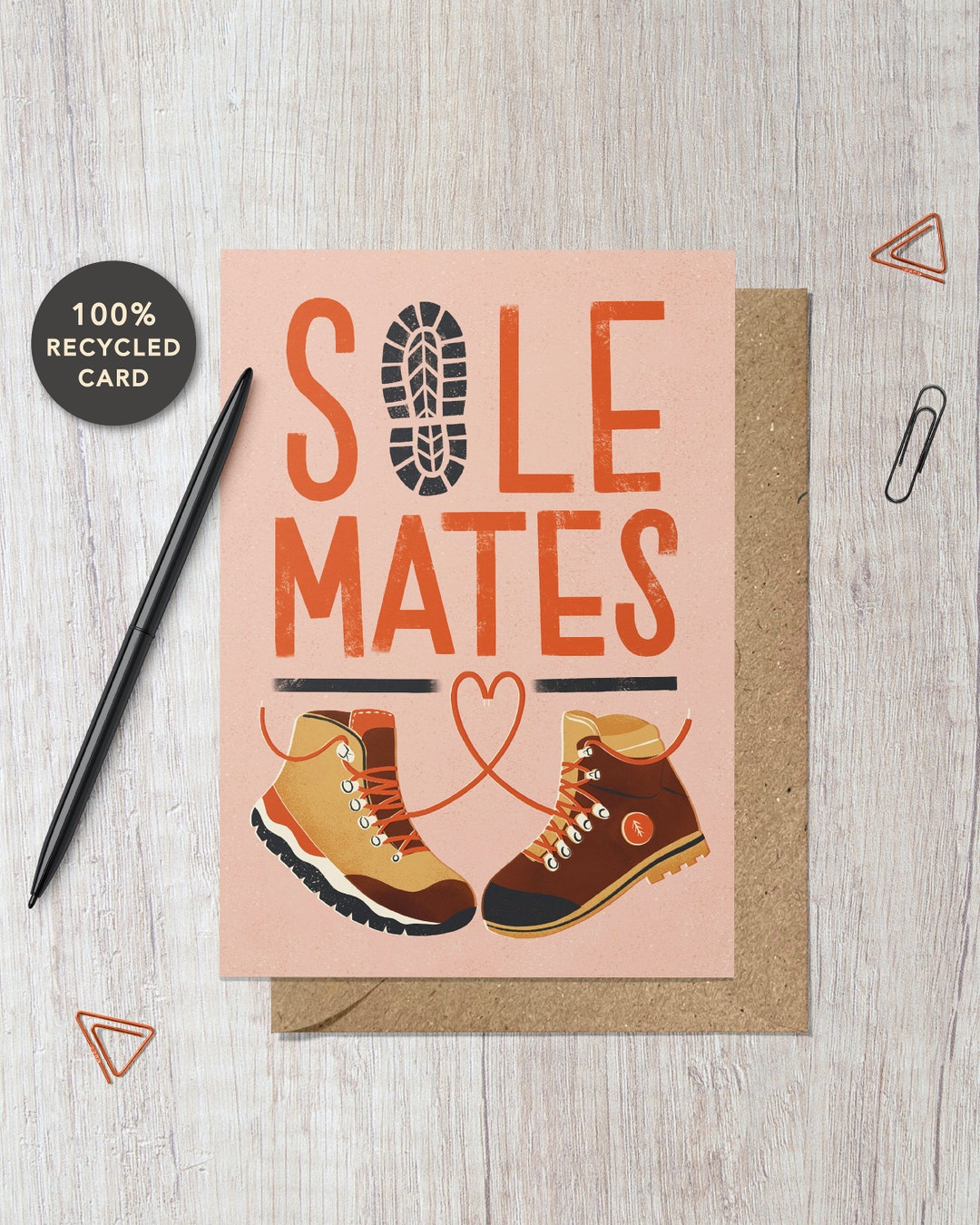 Hiking, Walking, Adventure Illustrated Greeting Card | Eco-friendly ...