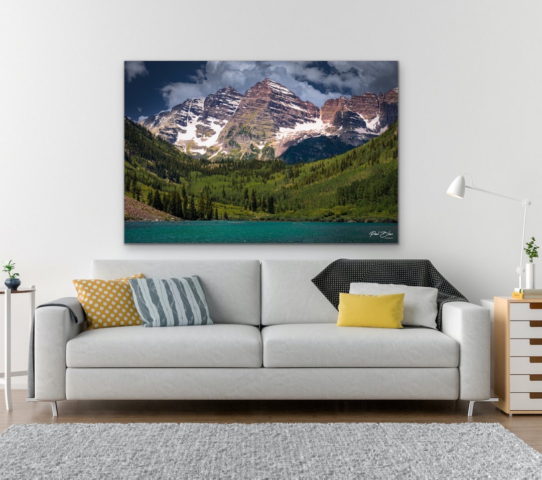 Maroon Bells Print - Turquoise Alpine Lake Photo - Aspen Snowmass ...